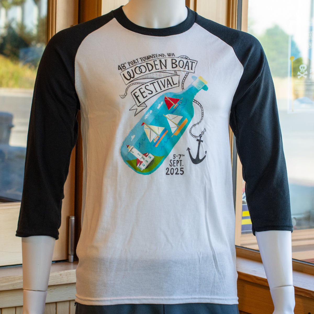 On-Demand Unisex Baseball T WBF 2025 - Wooden Boat Festival
